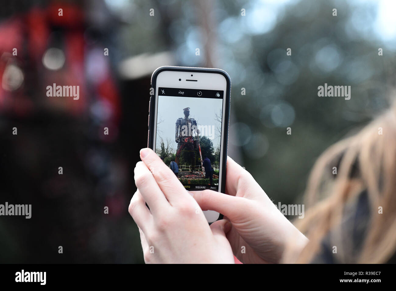 Dublin, Ireland. 22nd November, 2018. The First World War scrap metal ...