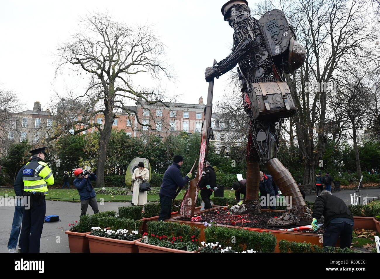 Dublin, Ireland. 22nd November, 2018. The First World War scrap metal ...