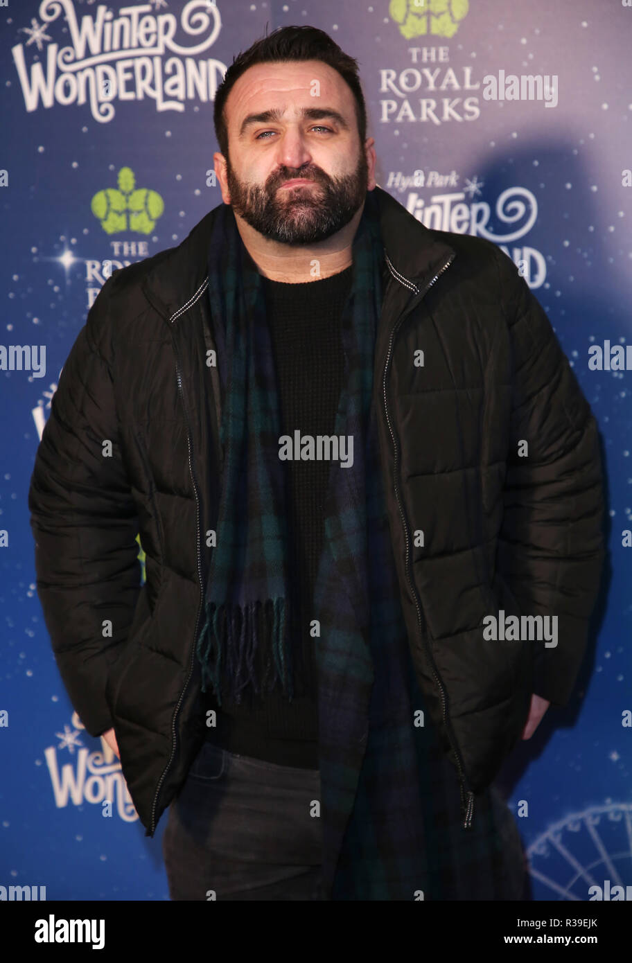 London UK, 21 November 2018. Danny Tetley, Hyde Park Winter Wonderland ...