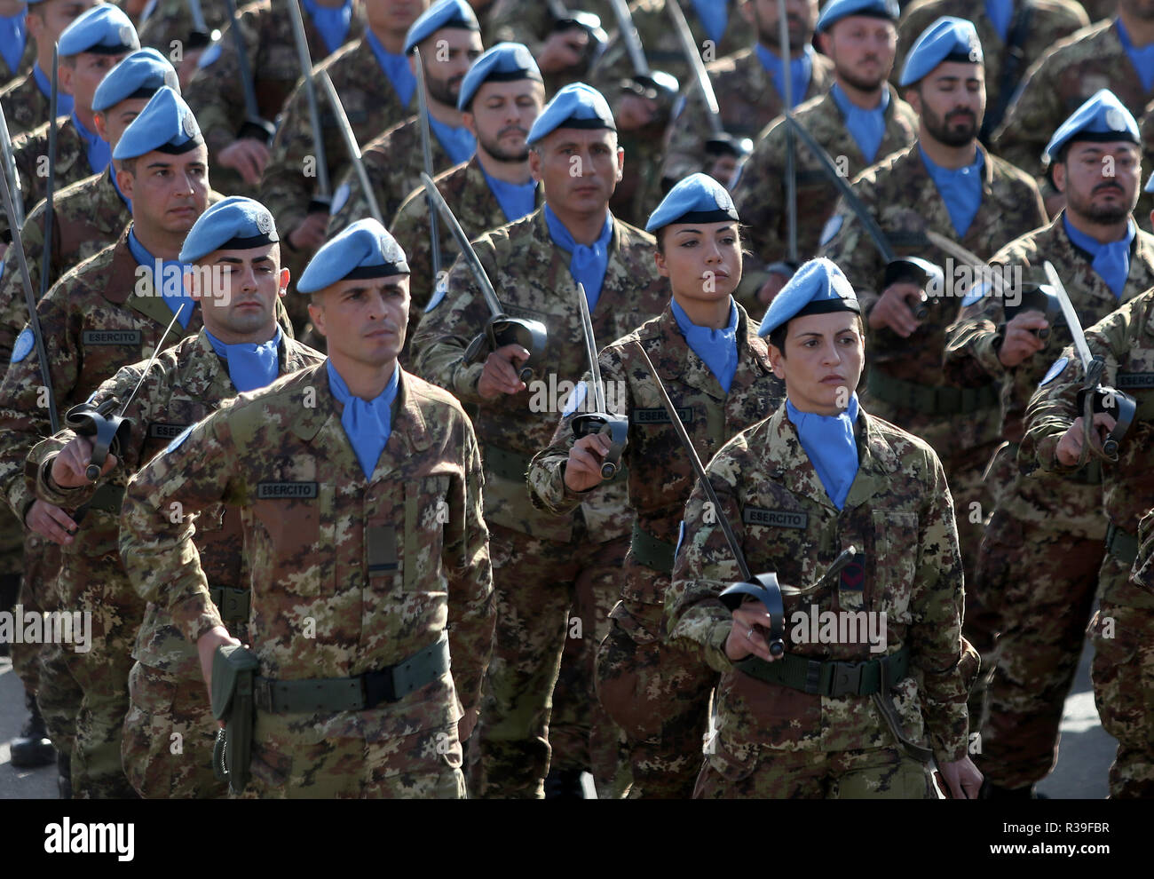 Beirut, Lebanon. 22nd Nov, 2018. Troops of the United Nations Interim ...