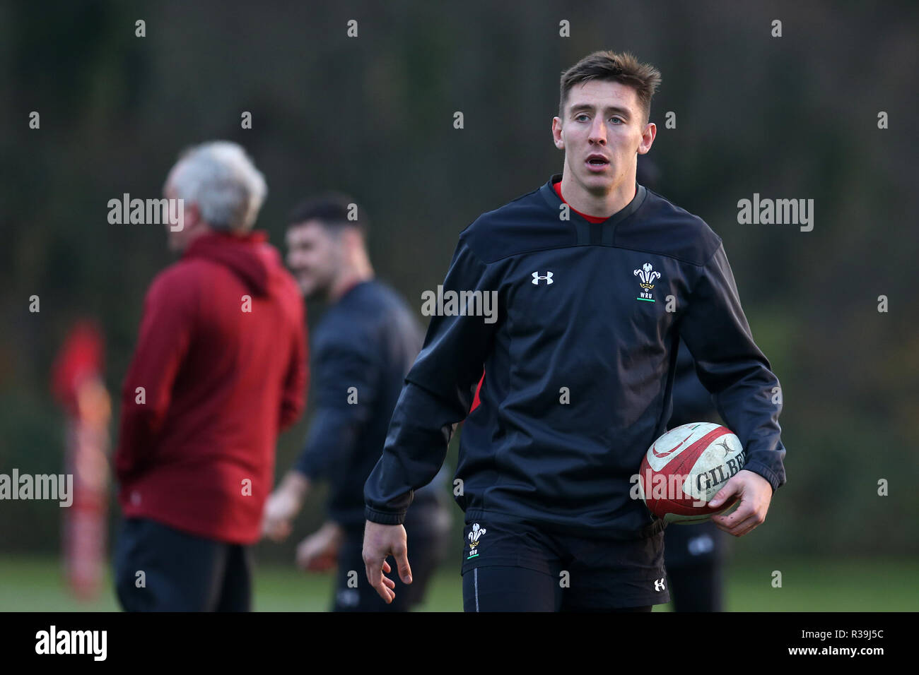 Cardiff, Wales, UK. 22nd Nov 2018. Wales rugby player Josh Adams during ...