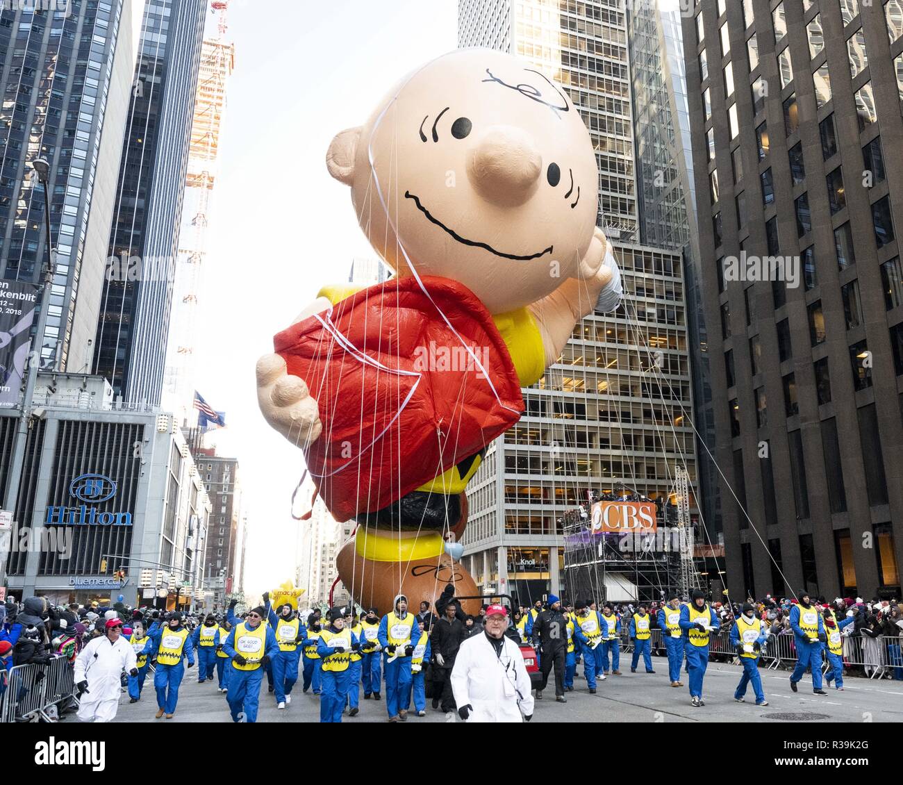 New York, NY, USA. 22nd Nov, 2018. Charlie Brown balloon at The 2018 ...