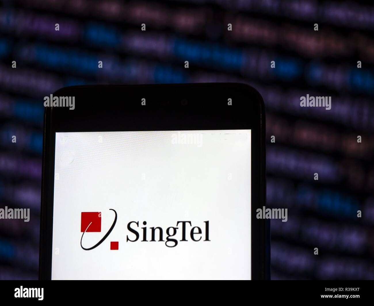 Kiev, Ukraine. 22nd Nov, 2018. Singapore Telecommunications Limited ...