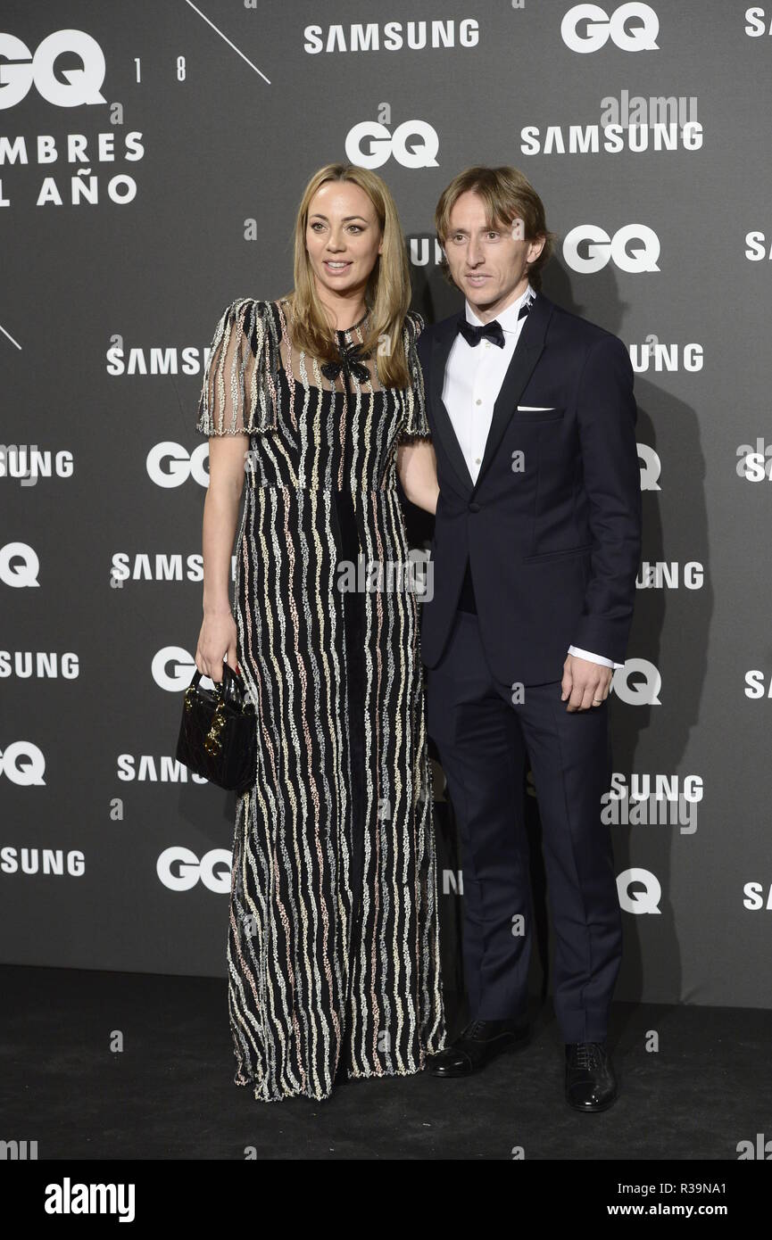 Madrid, Madrid, Spain. 22nd Nov, 2018. Luca Modric, Vanja Bosnic ...