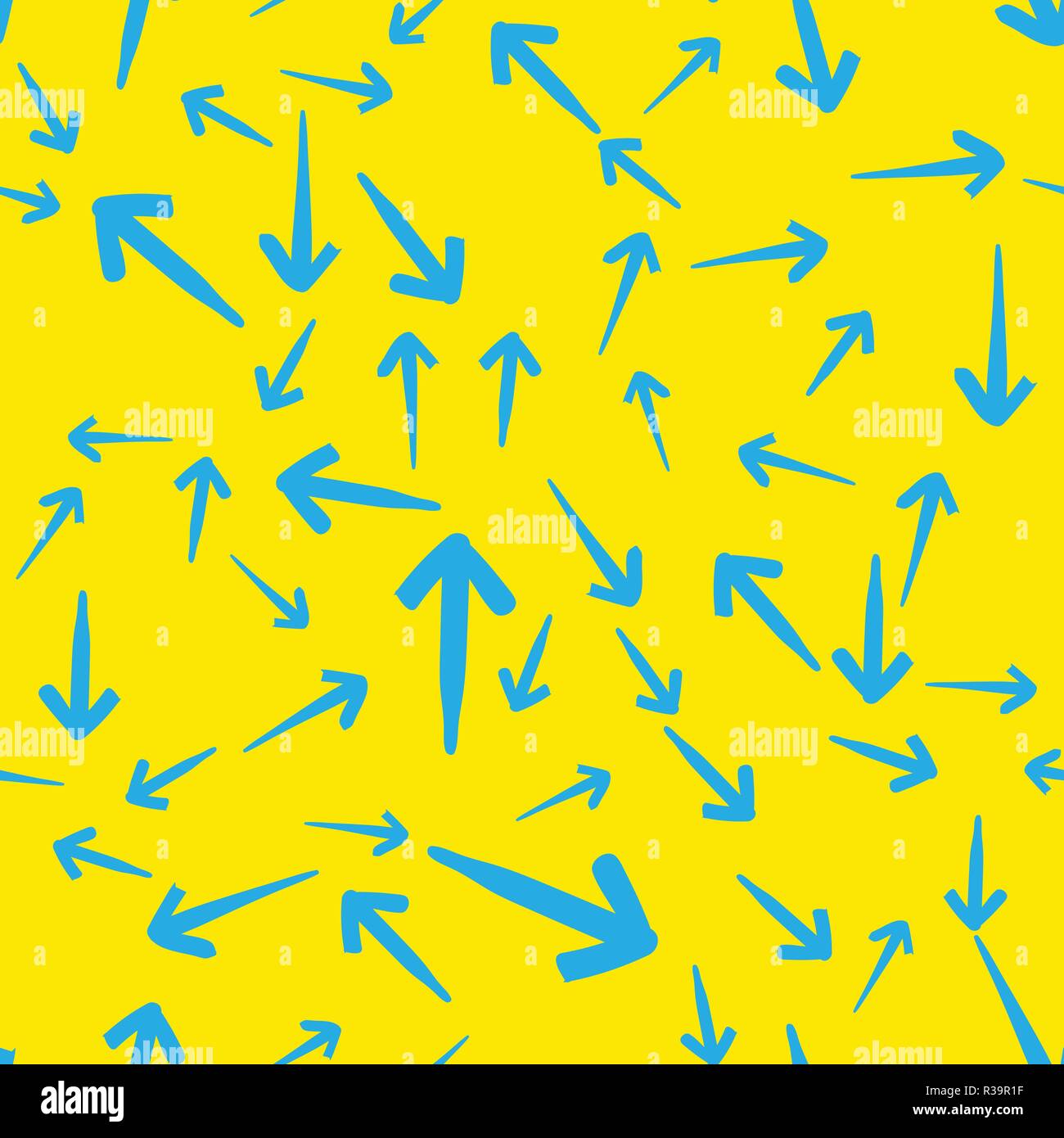 Traditional yellow blue arrows Stock Vector Images - Alamy