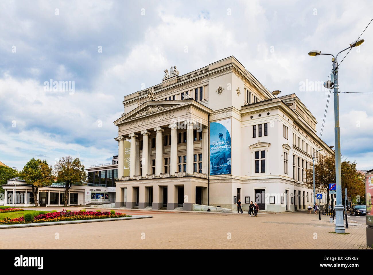 Latvian National Opera House. Riga, Latvia, Baltic states, Europe Stock ...