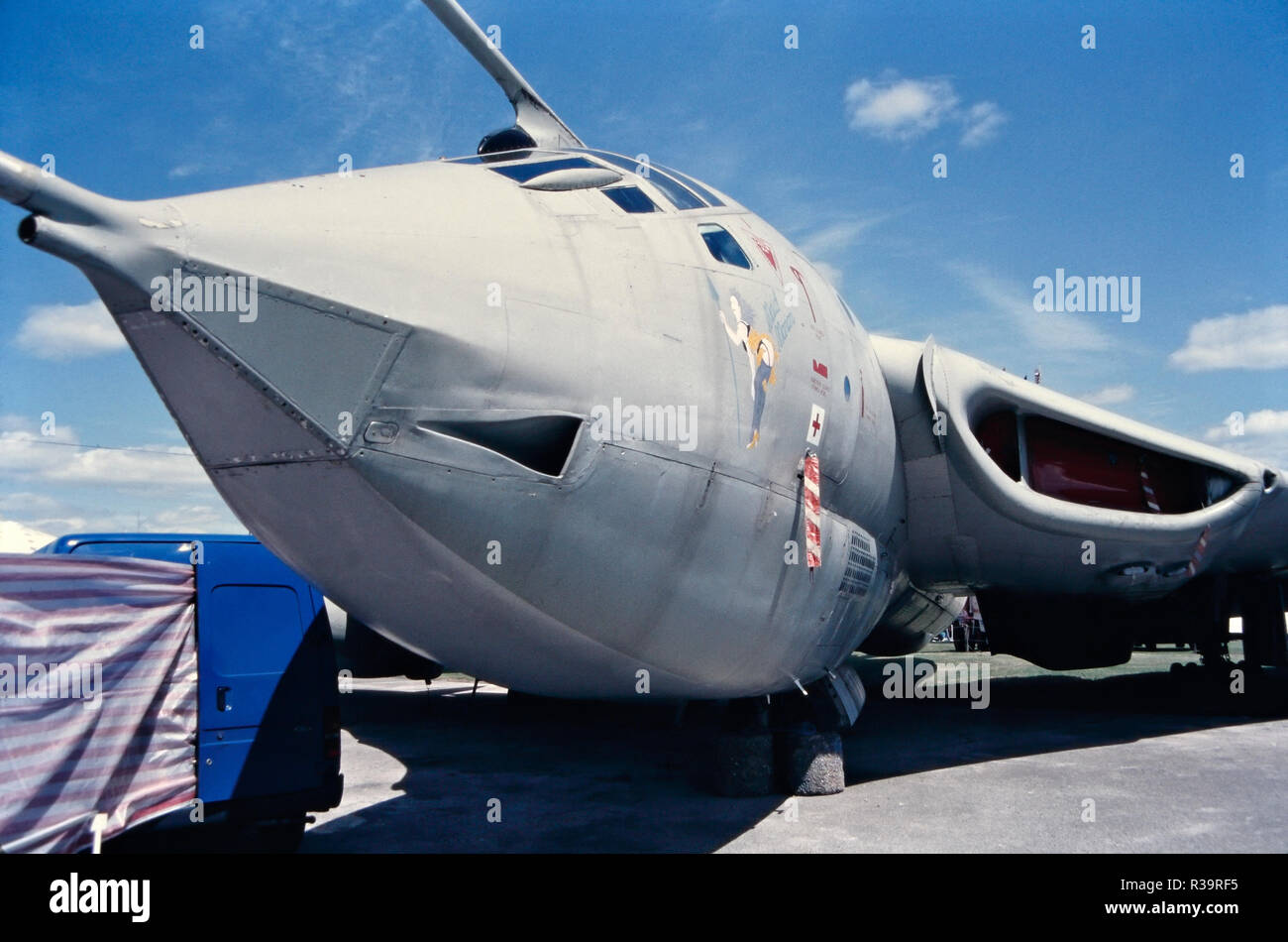 Handley Page Victor bomber aircraft on display at RAF Cosford 1995 jet ...