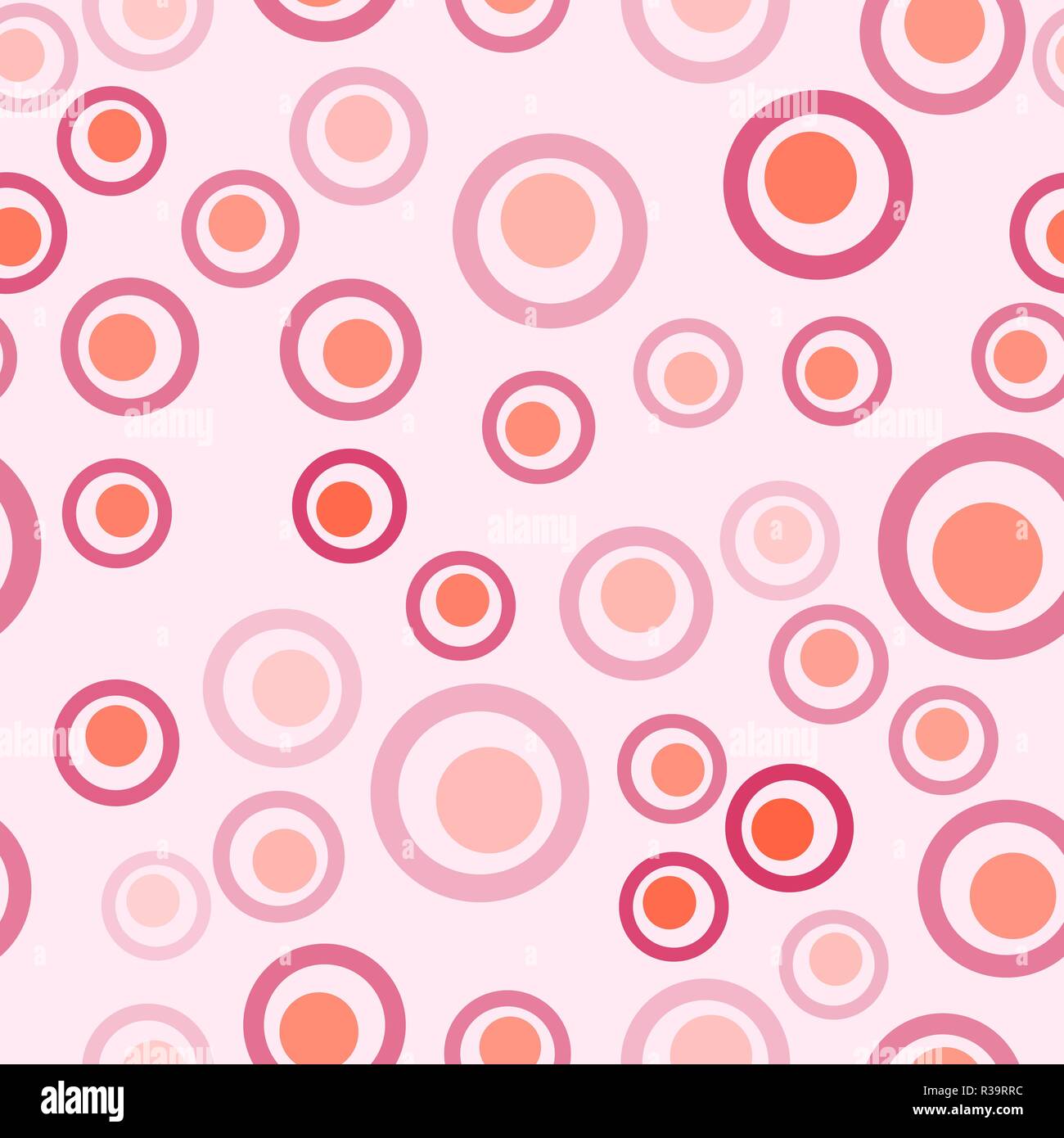 Pink Abstract circle geometric seamless pattern design background ...