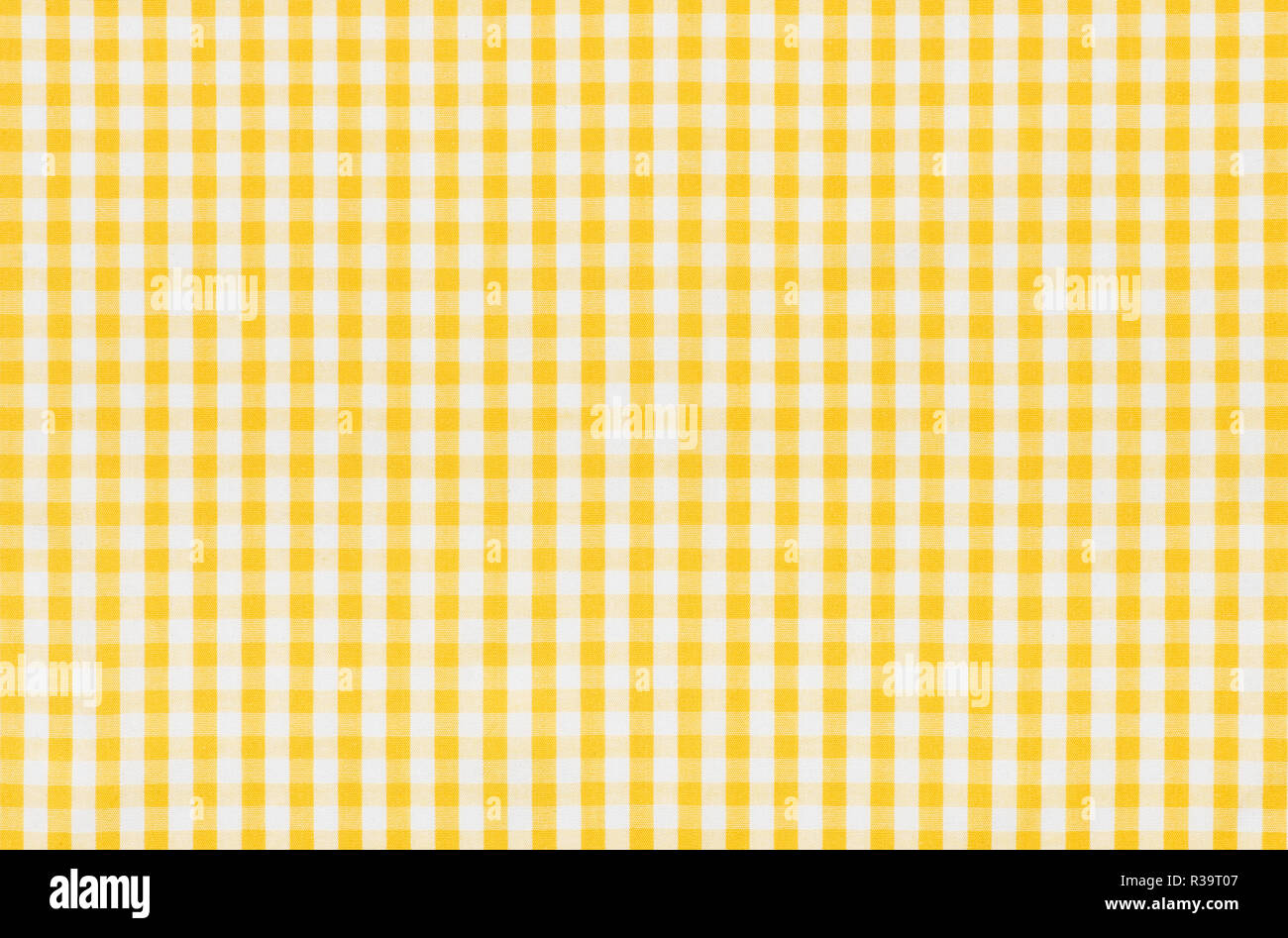 yellow and white checkered fabric Stock Photo - Alamy