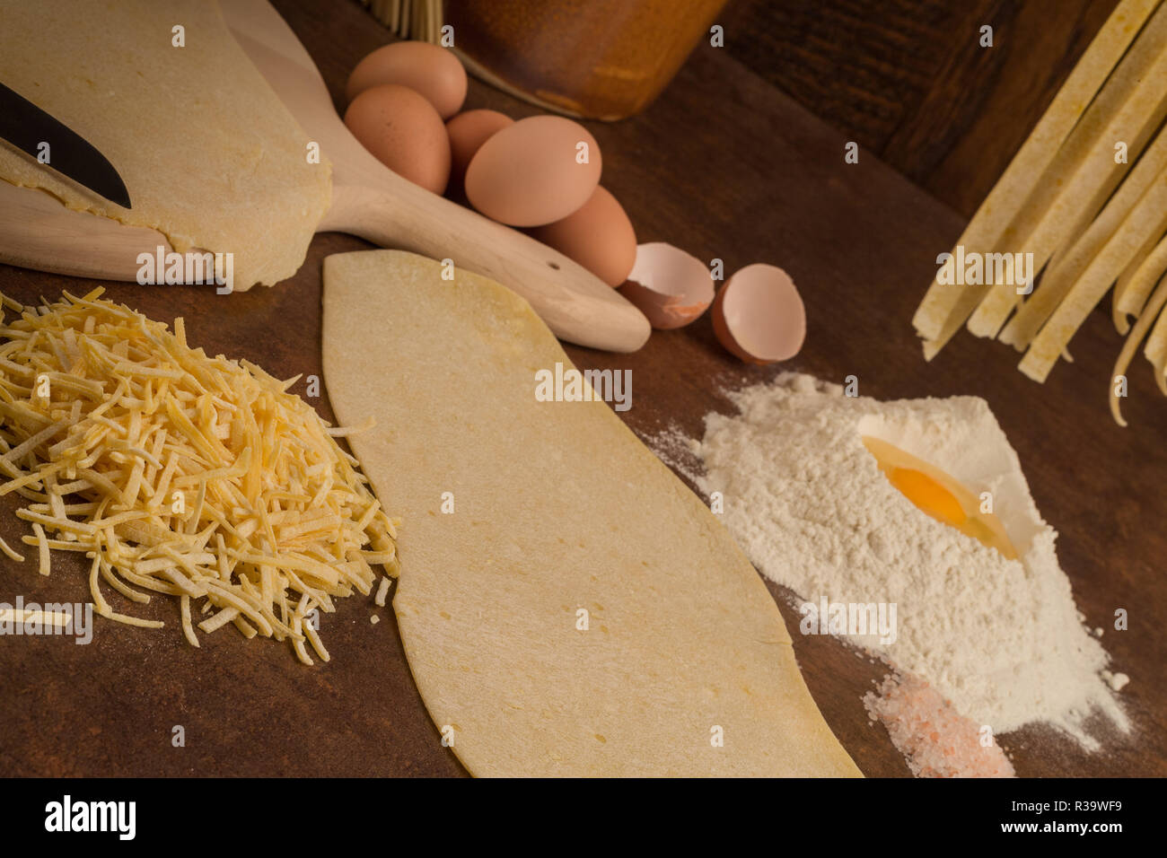 making pasta itself Stock Photo - Alamy