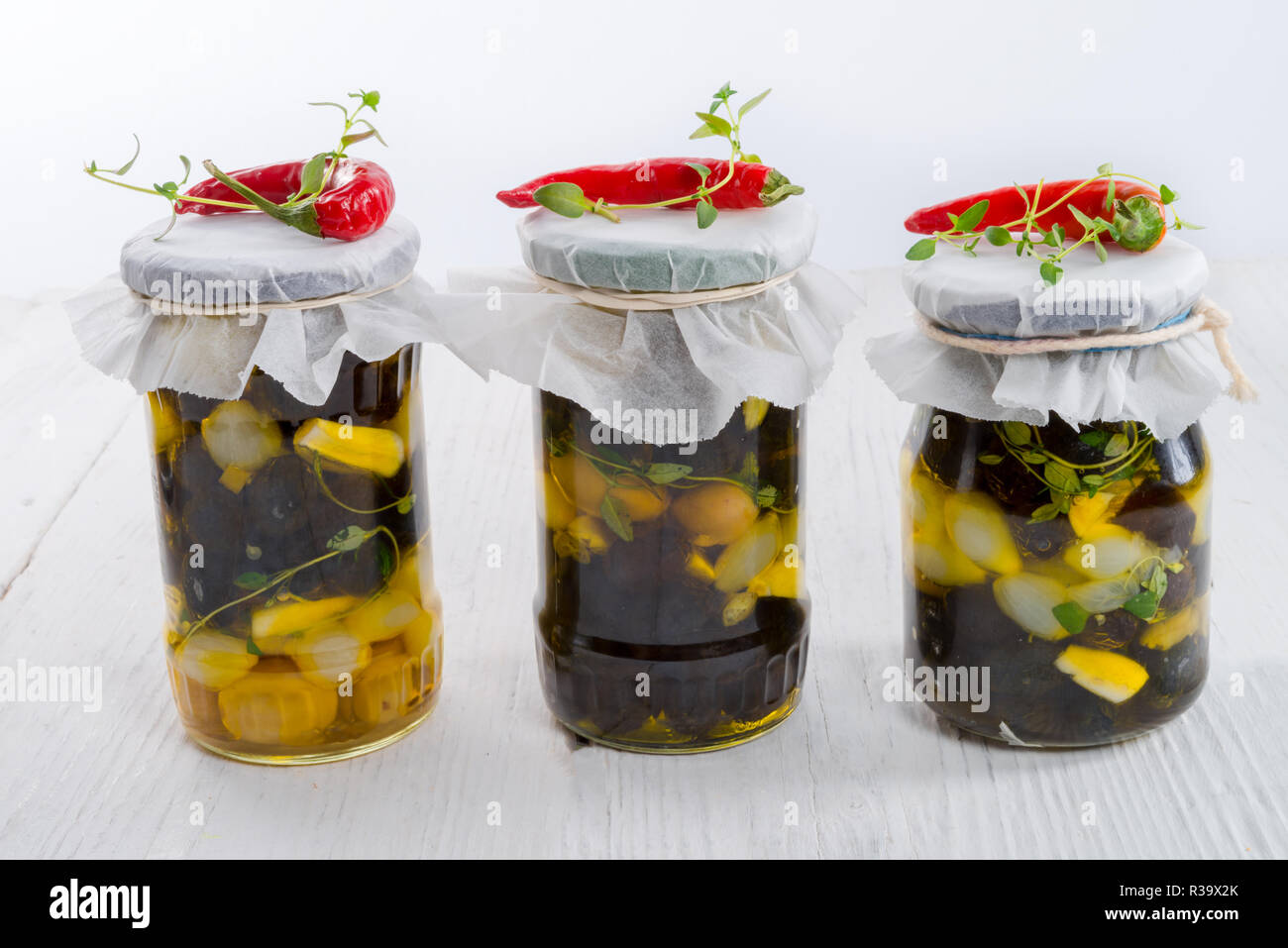 spicy marinated olives Stock Photo - Alamy