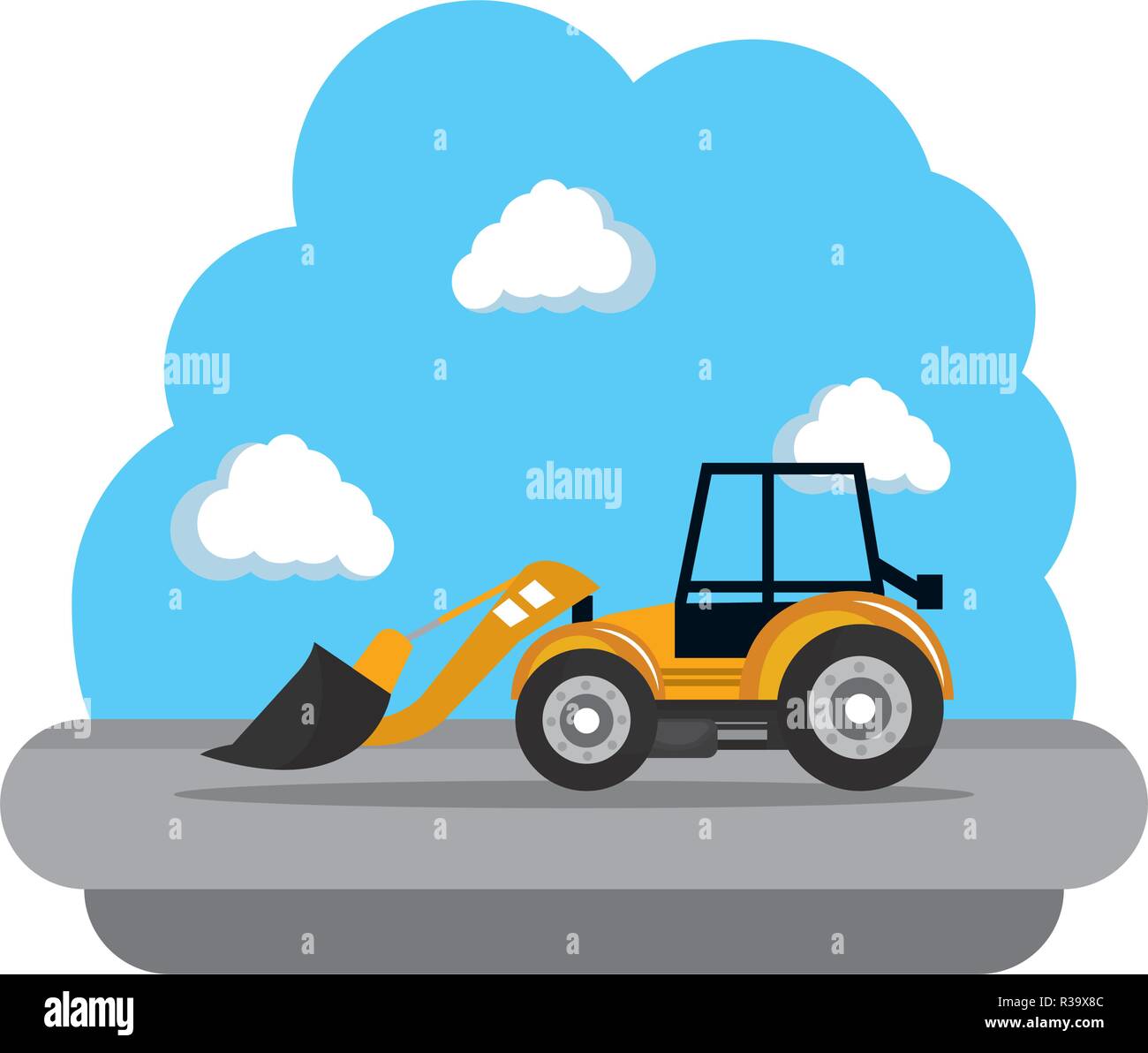 Bulldozer tracks Stock Vector Images - Alamy
