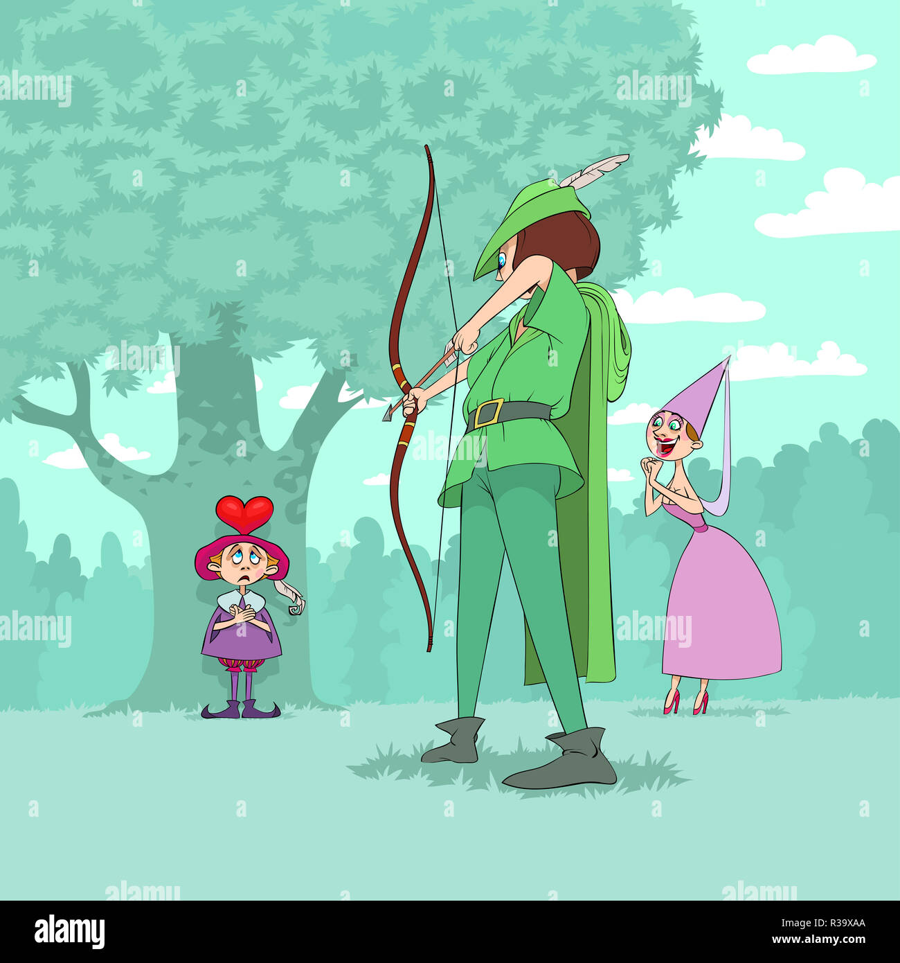 Robin hood green man hi-res stock photography and images - Alamy