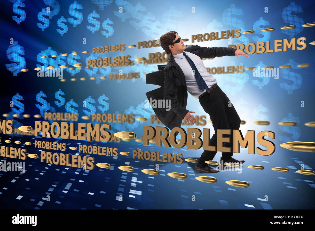 Business problem and challenge concept with businessman Stock Photo - Alamy