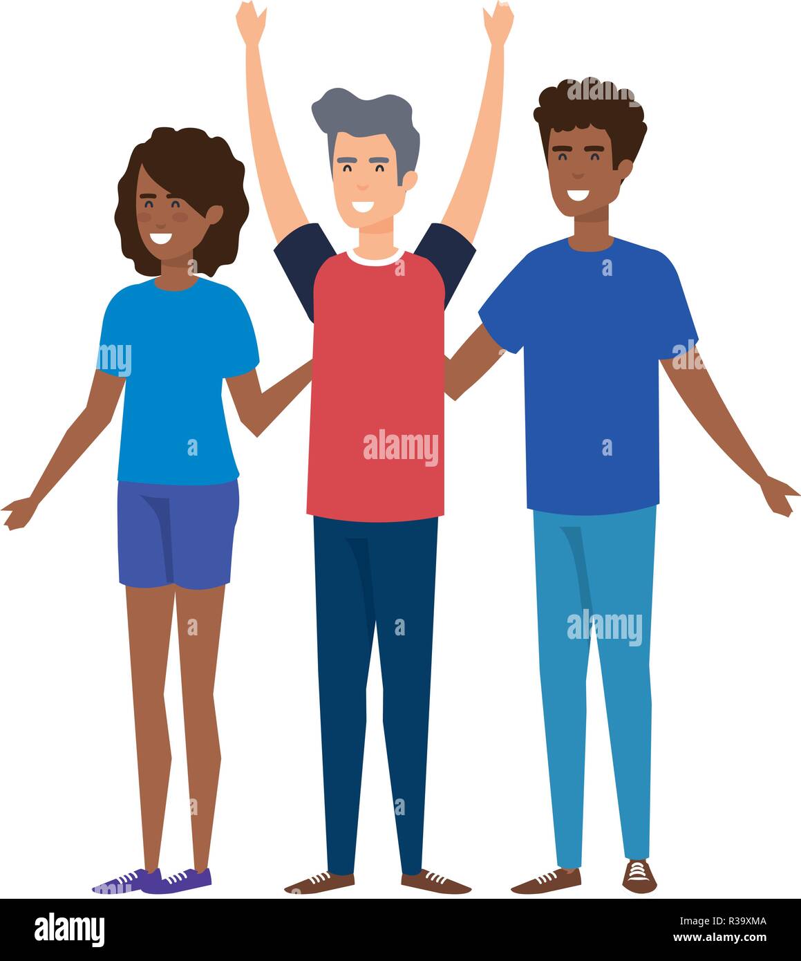 group of people characters vector illustration design Stock Vector ...