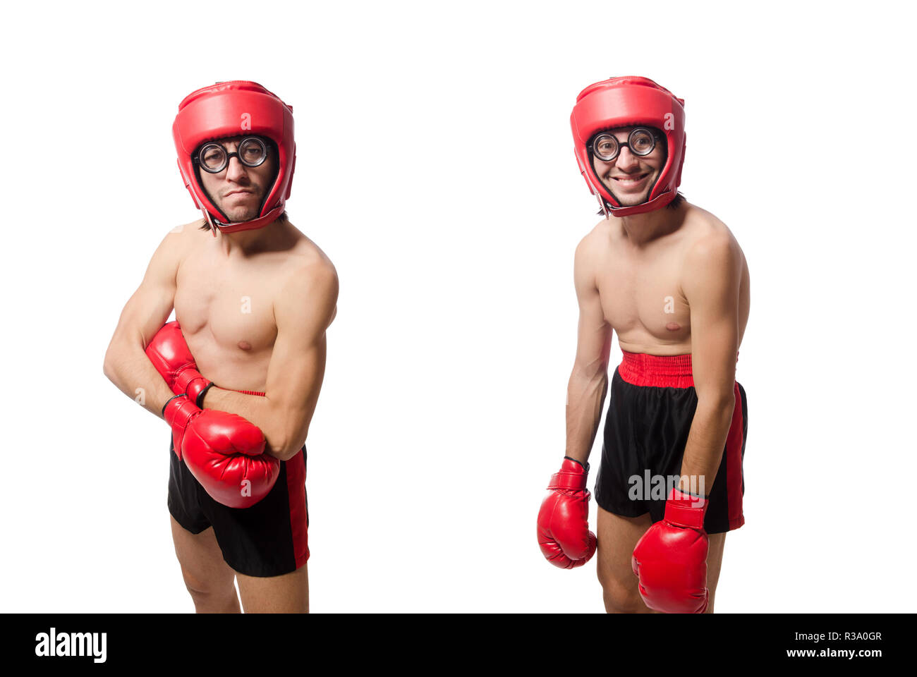 Angry funny male boxer Cut Out Stock Images & Pictures - Alamy