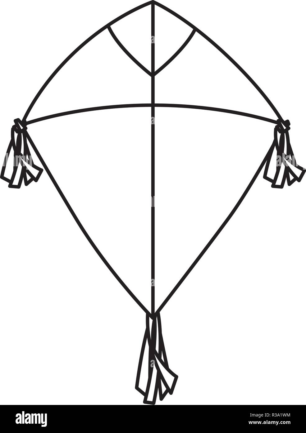 cute kite flying icon Stock Vector Image & Art - Alamy