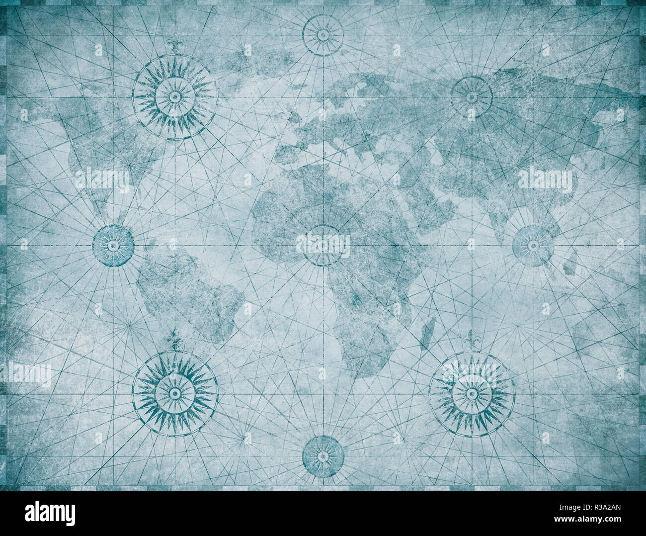 Retro world map hi-res stock photography and images - Alamy
