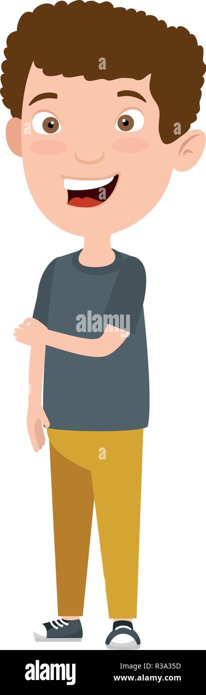 cute little boy character Stock Vector Image & Art - Alamy