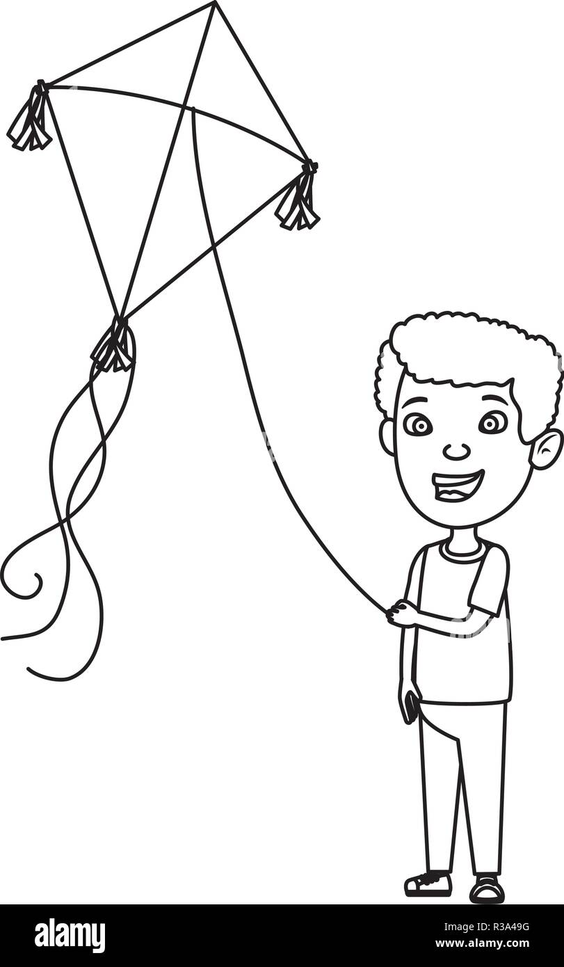 Kite Flying Festival Drawing