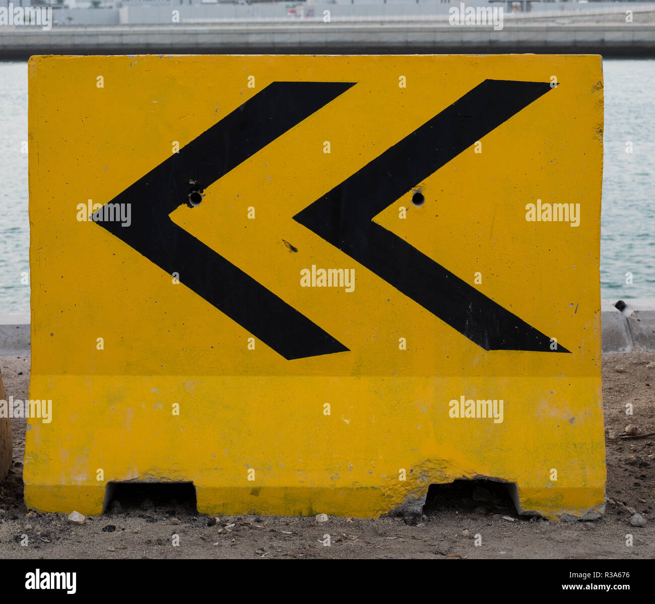 Diversion sign board Stock Photo - Alamy