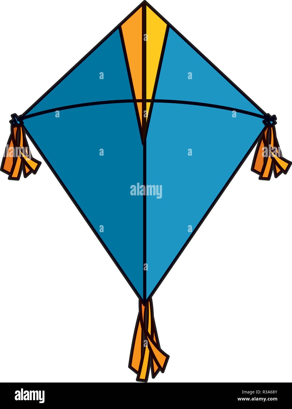 cute kite flying icon Stock Vector Image & Art - Alamy