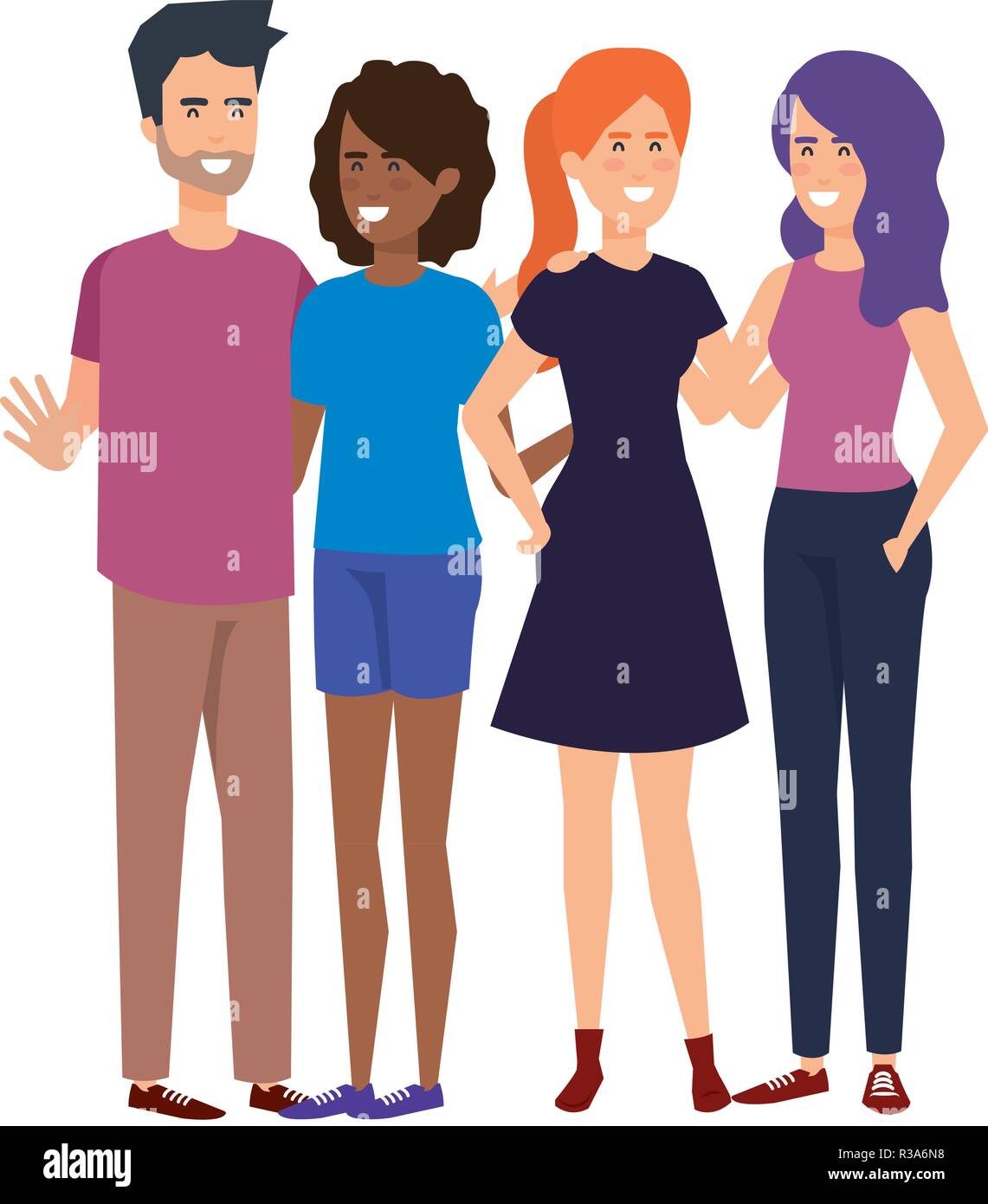 group of people characters Stock Vector Image & Art - Alamy