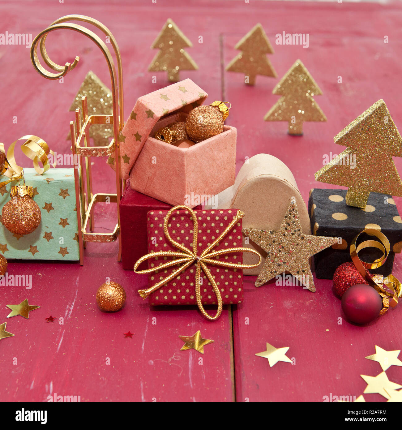 little colorful presents Stock Photo - Alamy