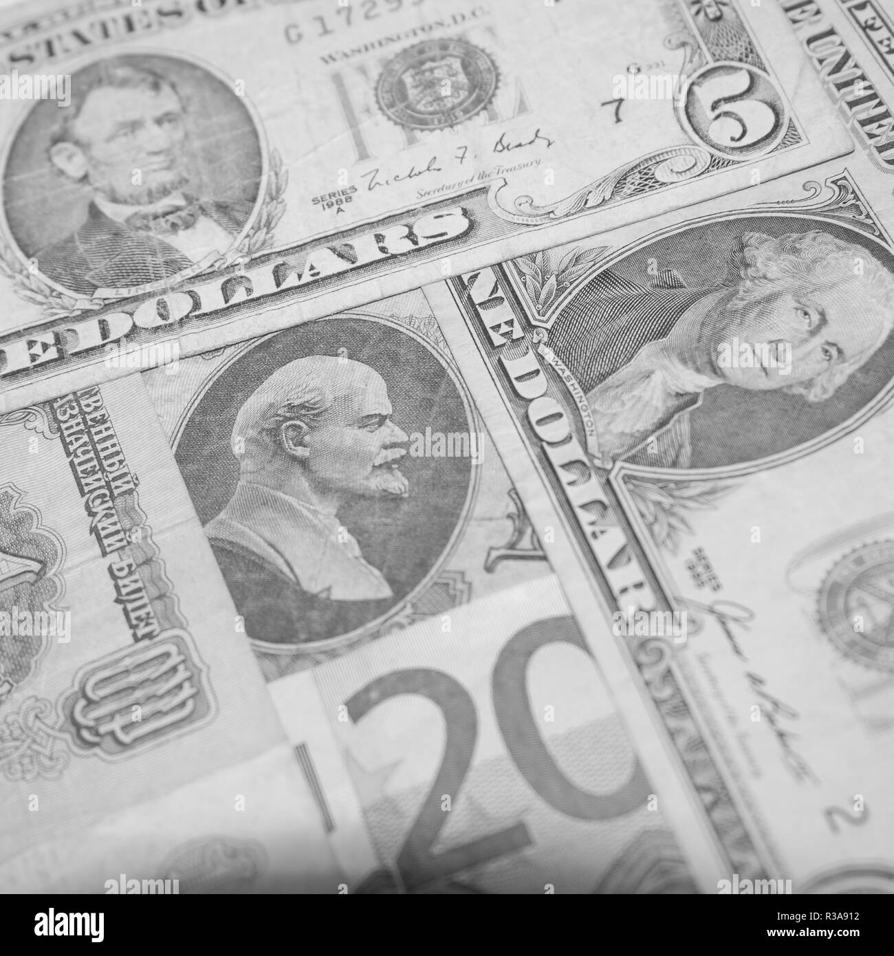 George washington dollar bill Black and White Stock Photos & Images - Alamy