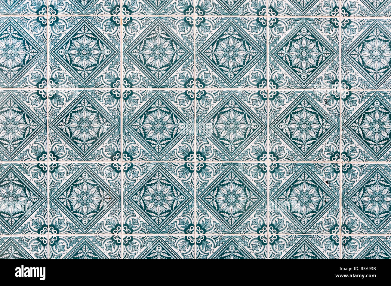 background made of portuguese ceramic tiles called azulejos Stock Photo ...