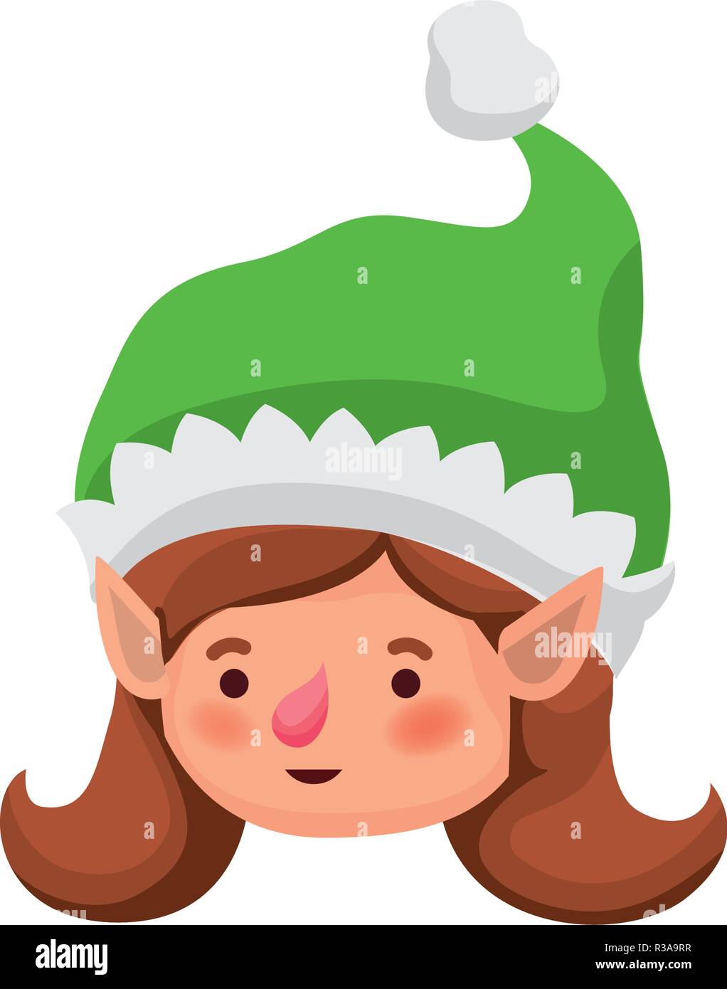 Elf woman head hat hi-res stock photography and images - Alamy