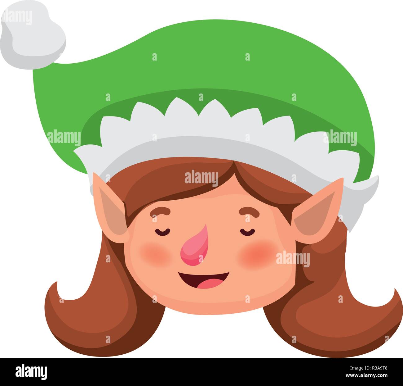 Elf woman head hat hi-res stock photography and images - Alamy