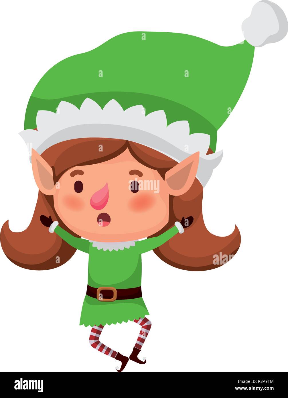 elf woman walking avatar character Stock Vector Image & Art - Alamy