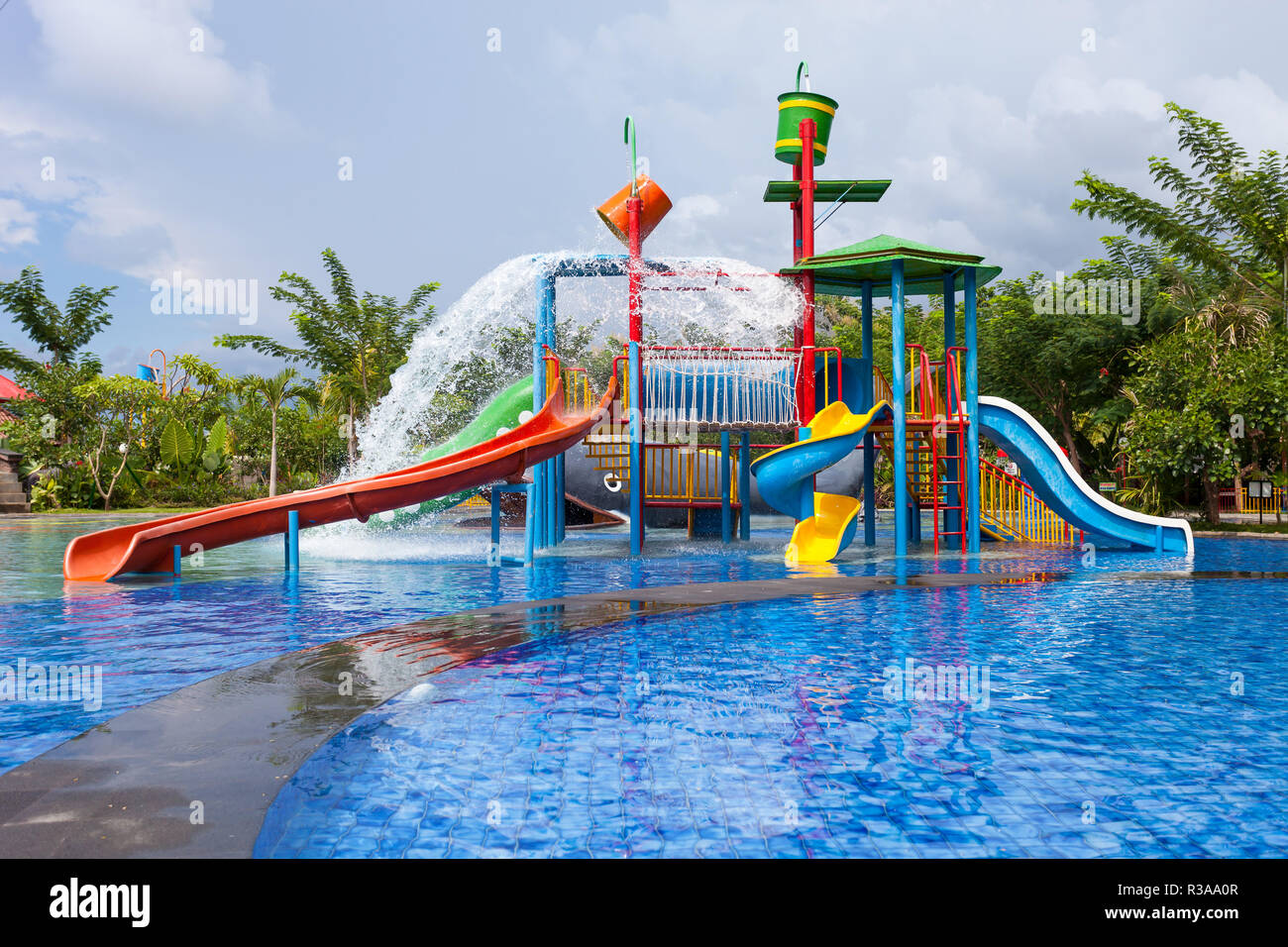 Pool tube slide luxury hi-res stock photography and images - Alamy