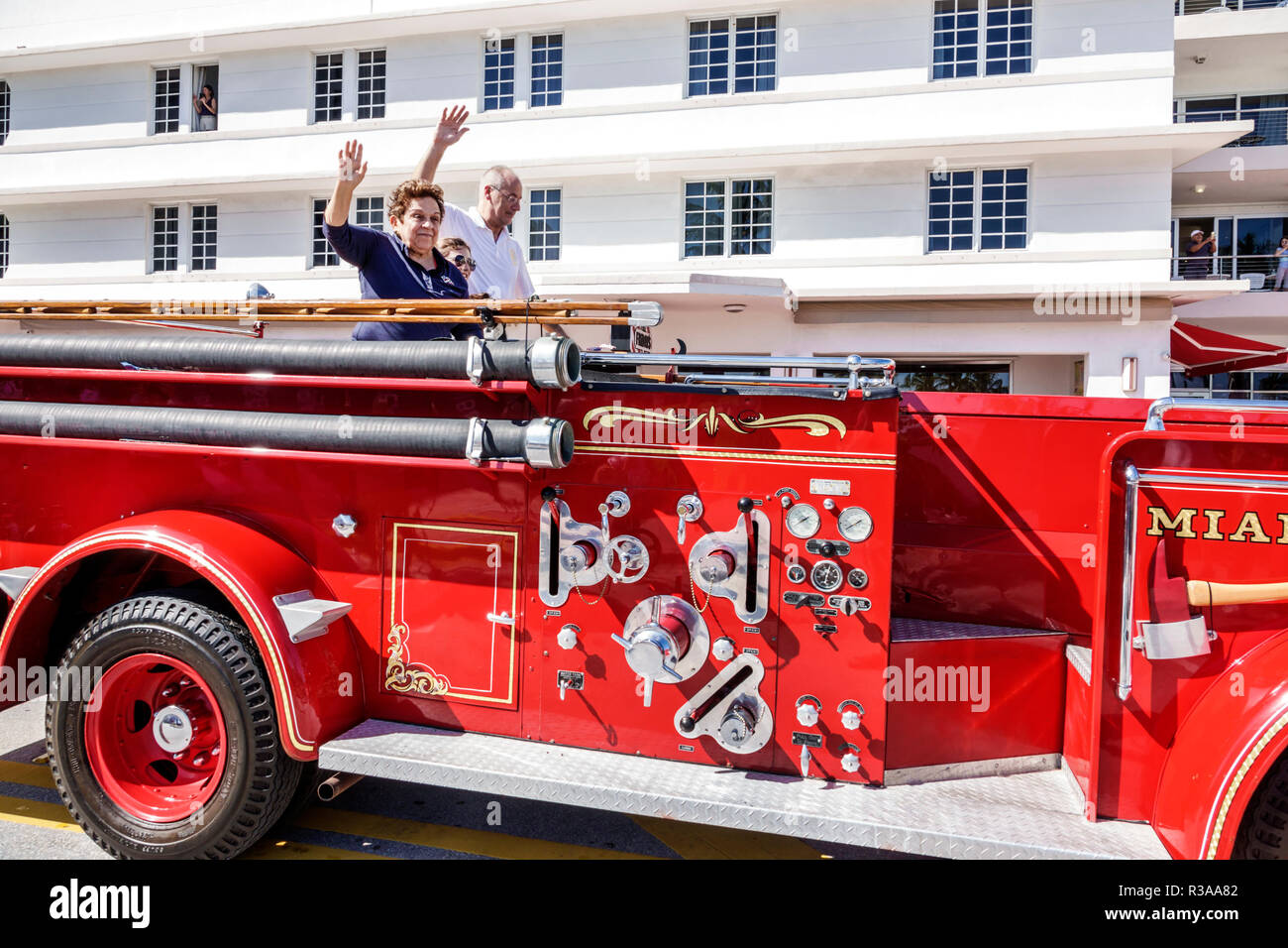 Miami Beach Florida,Ocean Drive,Veterans Day Parade activities ...