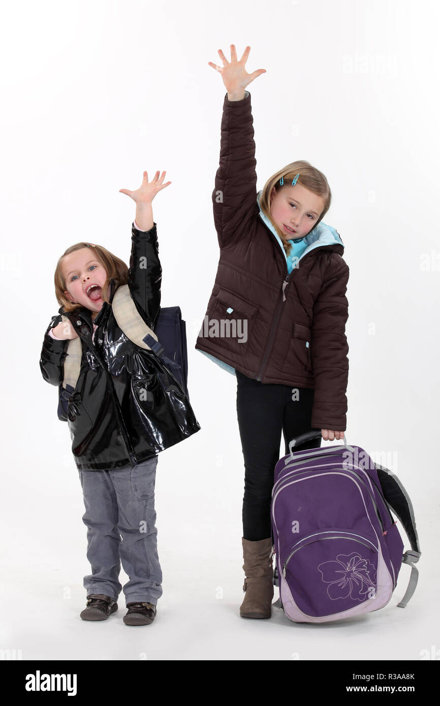 Kids excited raise hand classroom hi-res stock photography and images ...