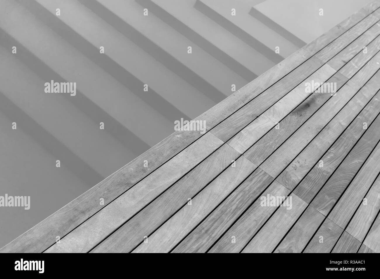 Pool wood floor texture Black and White Stock Photos & Images - Alamy