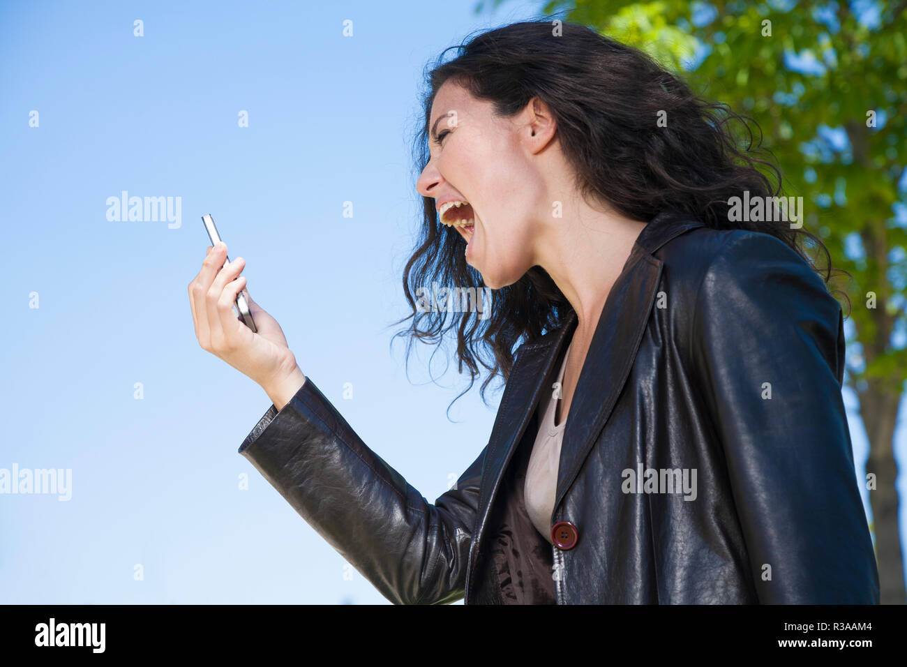 Videocall crying hi-res stock photography and images - Alamy