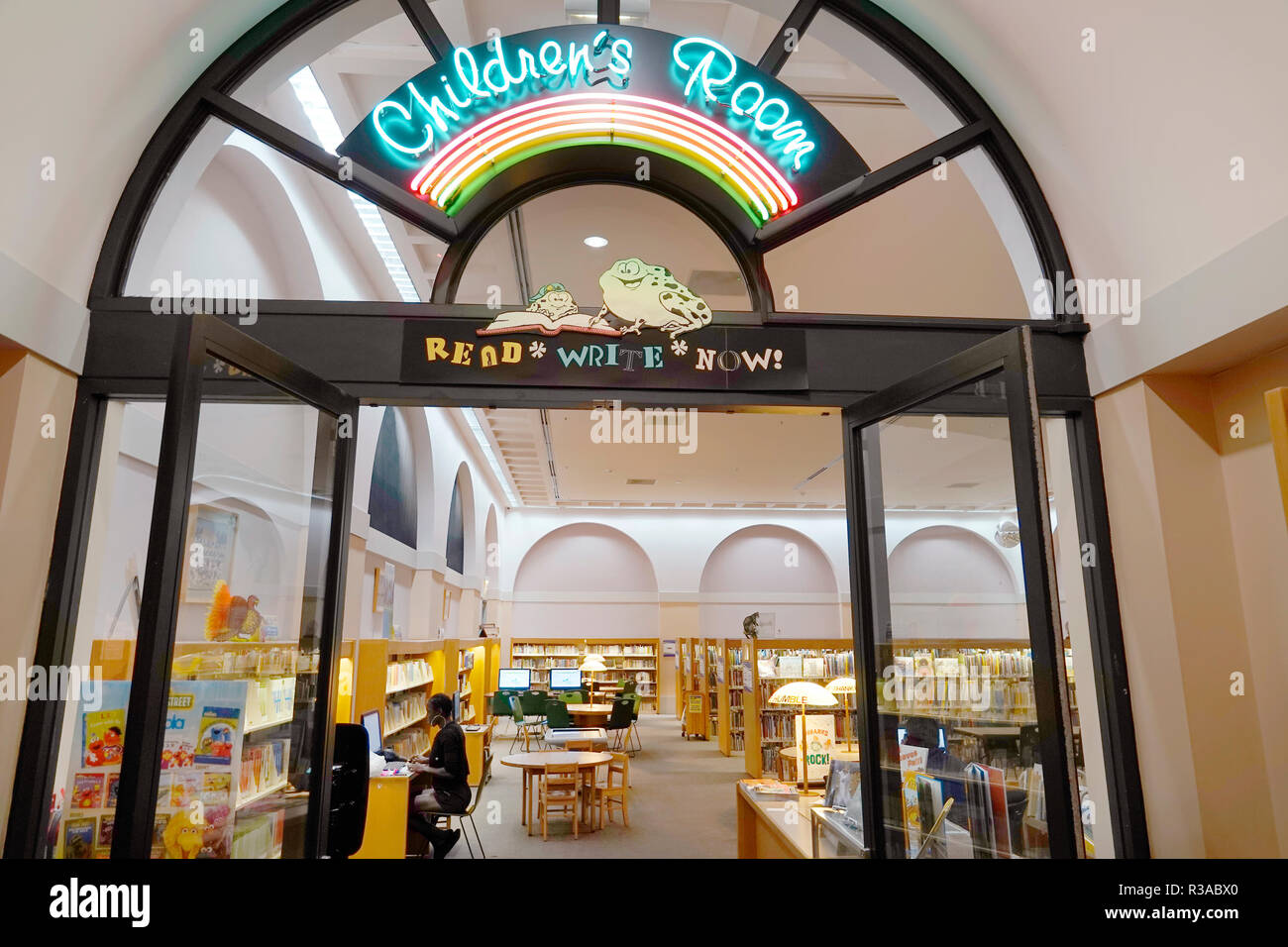 Miami Florida,Miami-Dade Public Library System Main Branch,inside ...