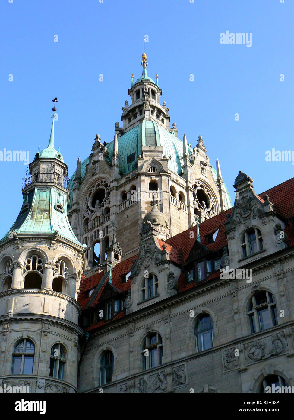 neues rathaus hannover detail Stock Photo - Alamy