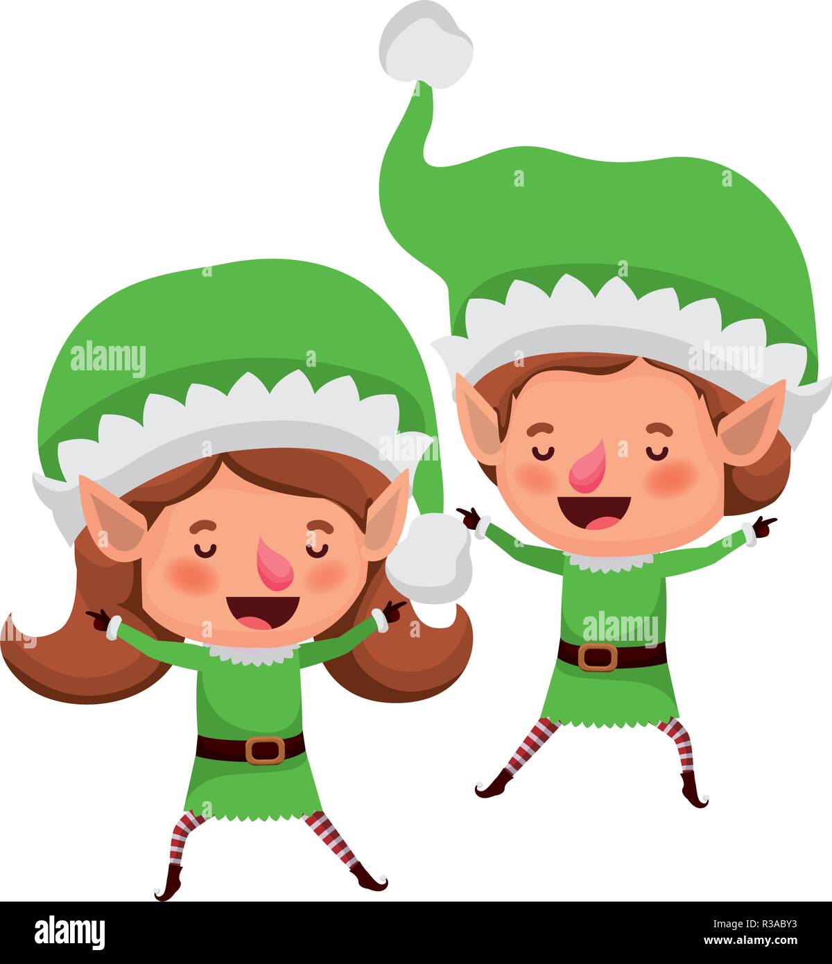 Elves dance Stock Vector Images - Alamy