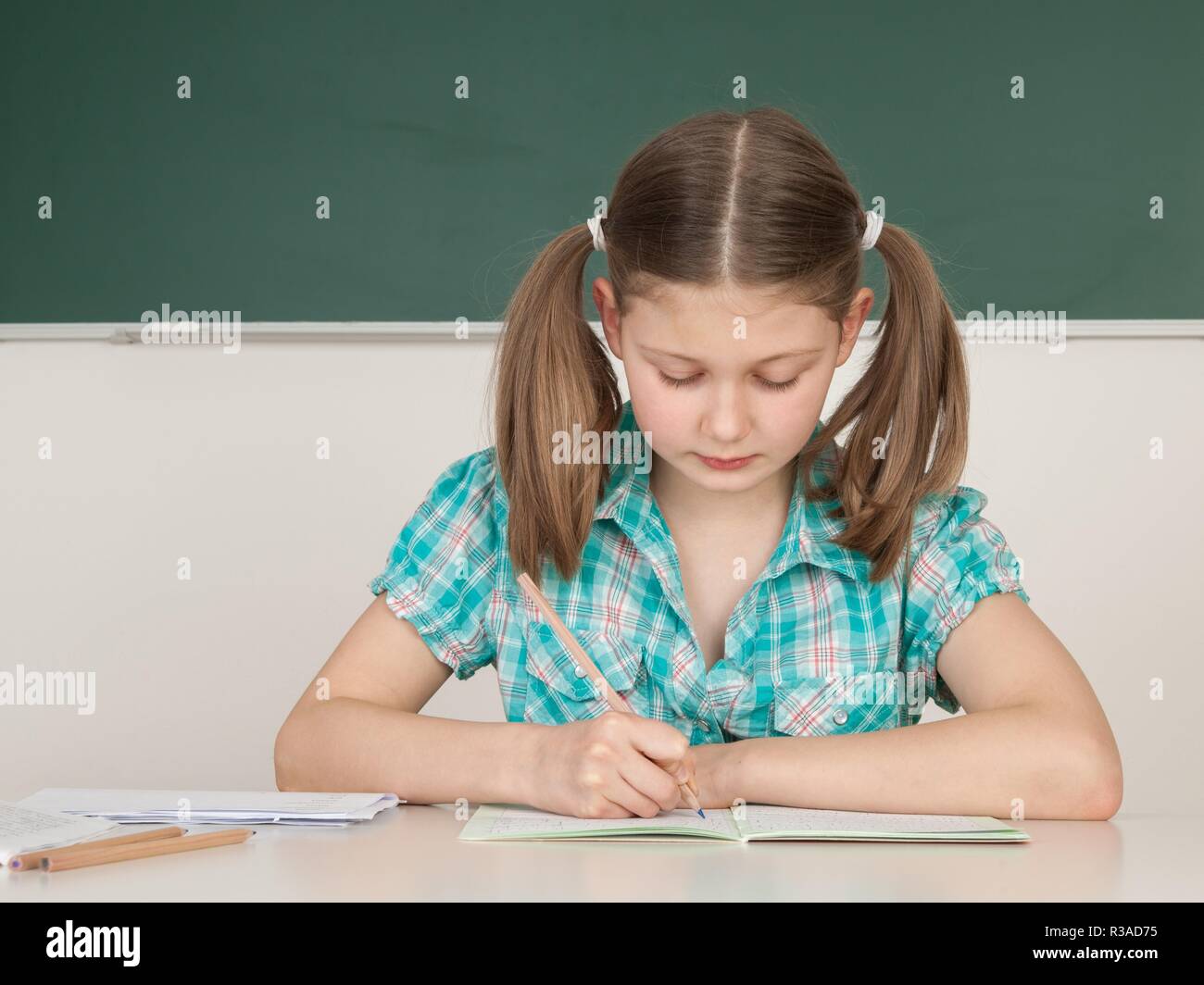 Portrait happy girl starting hi-res stock photography and images - Alamy