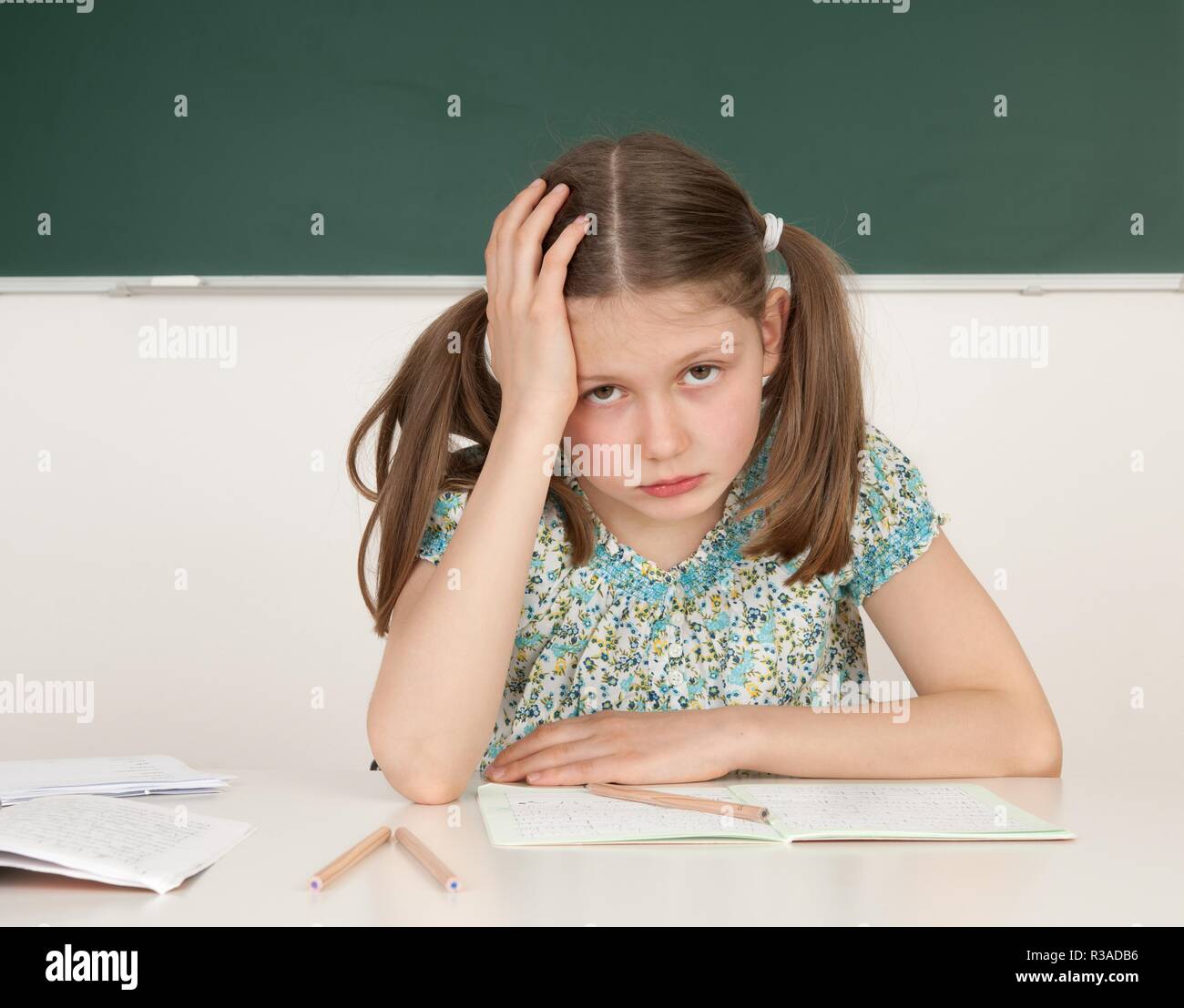 the overburdened student Stock Photo - Alamy