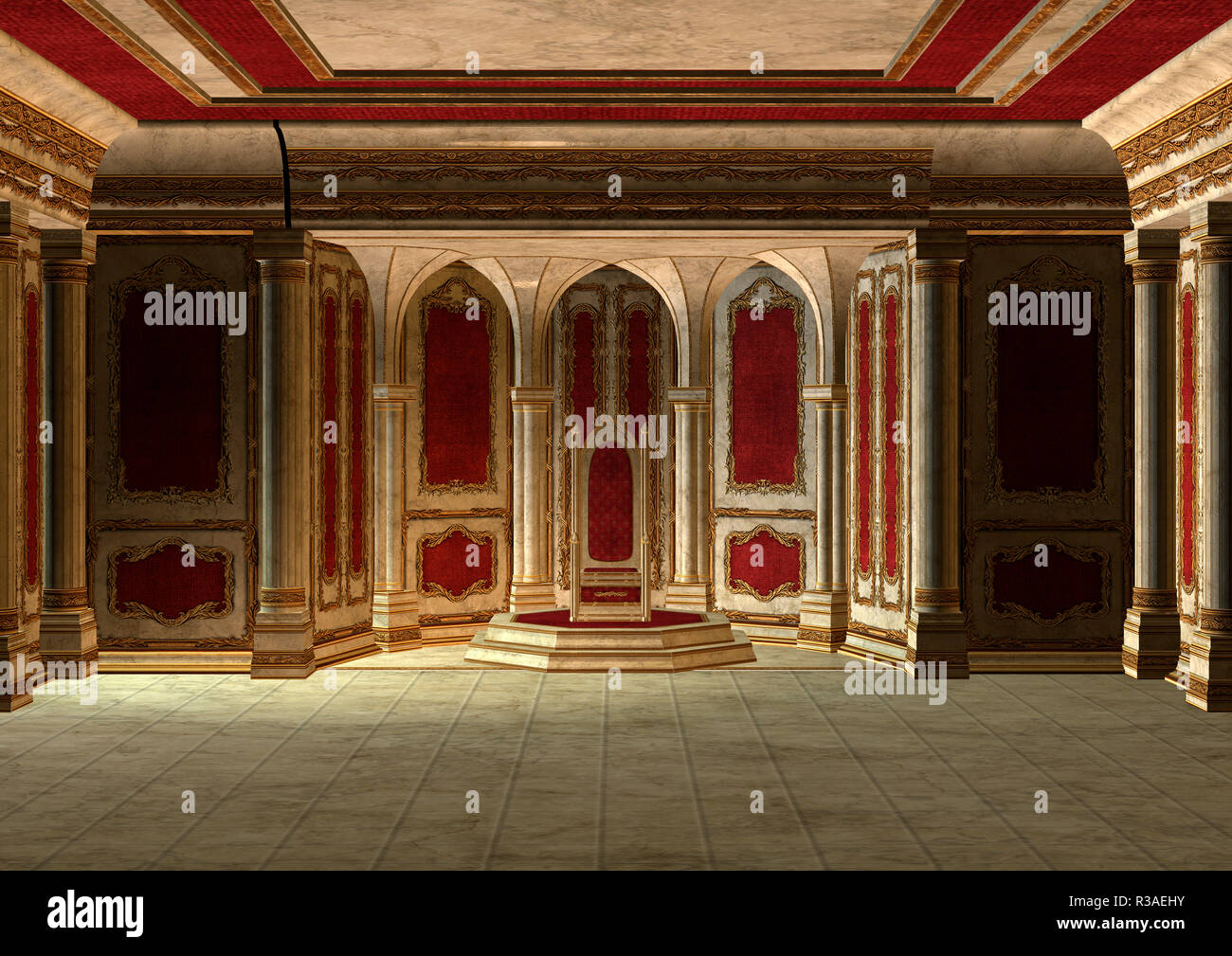 Ancient Roman Throne Room