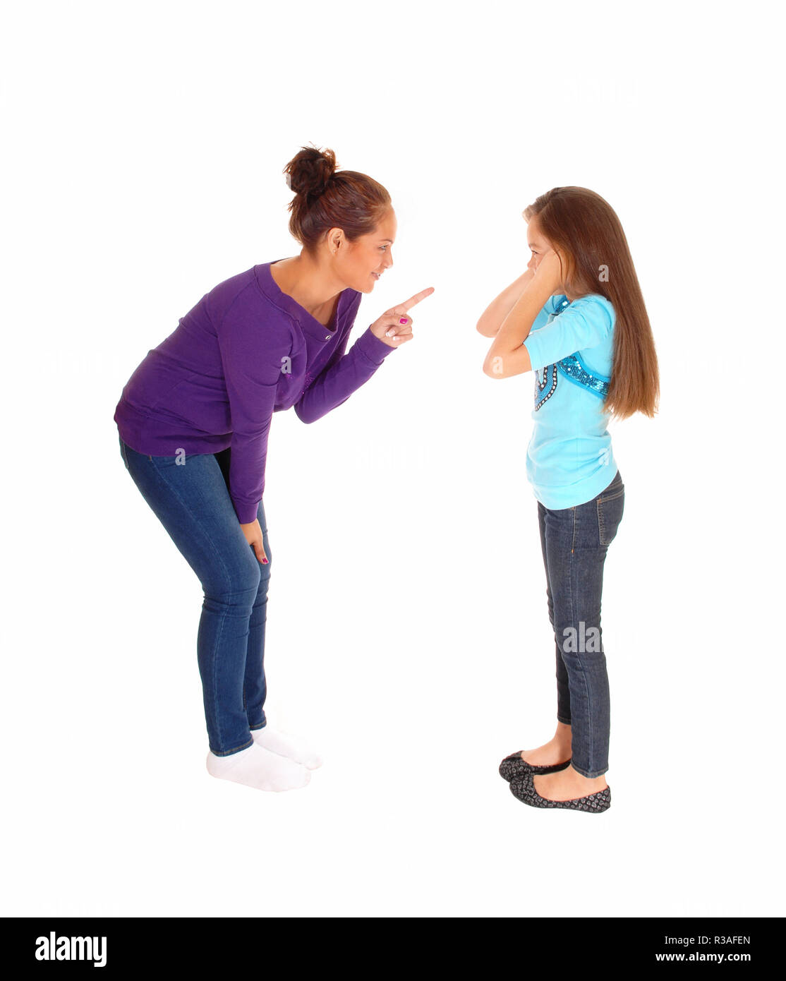 Two Girls Arguing Cut Out Stock Images & Pictures - Alamy