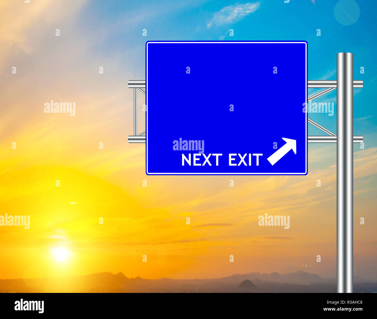 Change next exit road sign hi-res stock photography and images - Alamy Change next exit road sign hi-res stock photography and images - Alamy