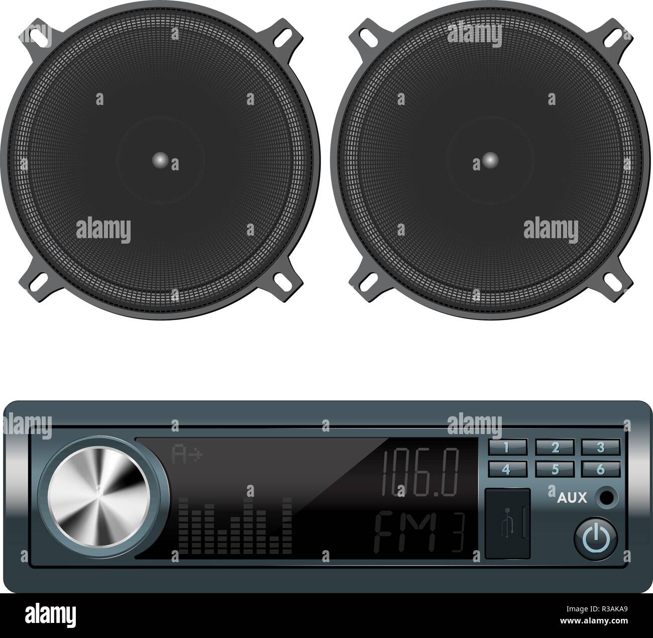 Car cd player Stock Vector Images - Alamy