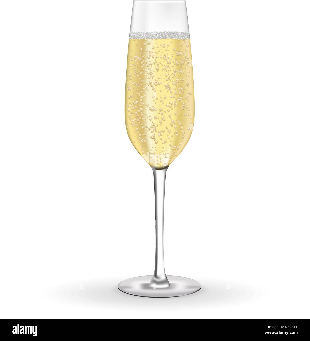 Glass champagne Stock Vector Images - Alamy