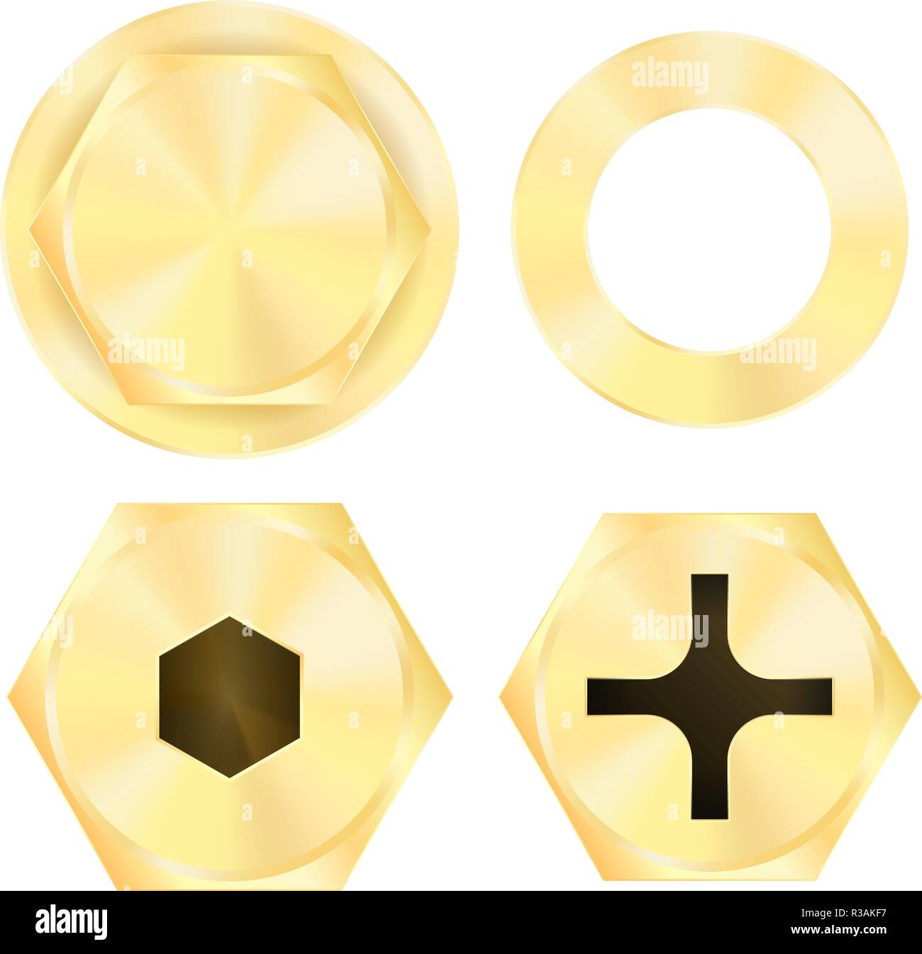 Rivet head Stock Vector Images - Alamy