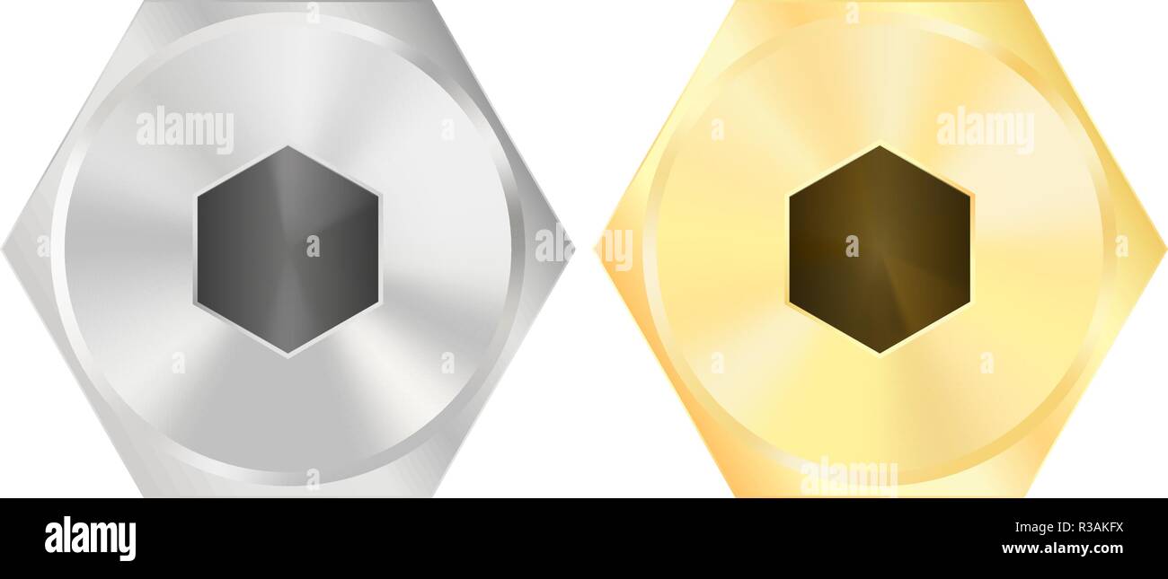 Screw heads Stock Vector Image & Art - Alamy